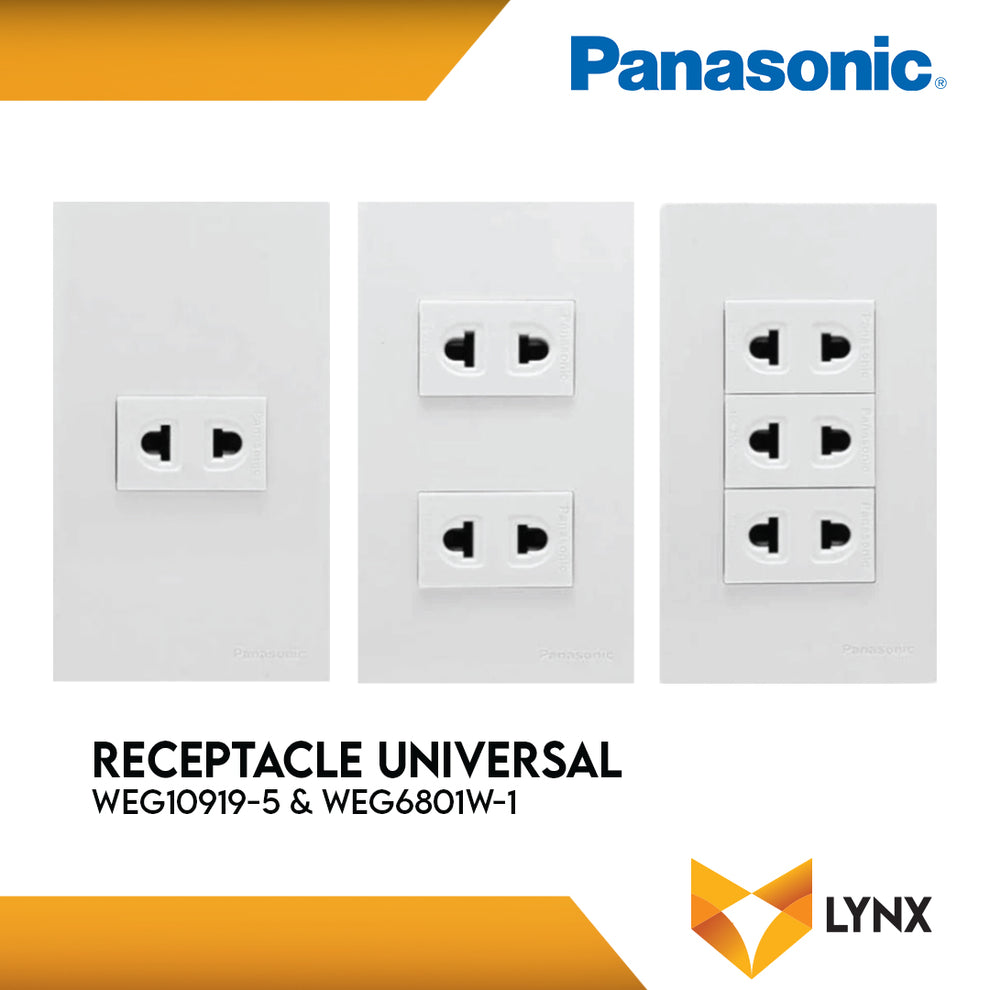 Panasonic Wide Series Universal Receptacle – Lynx Industrial Trading ...