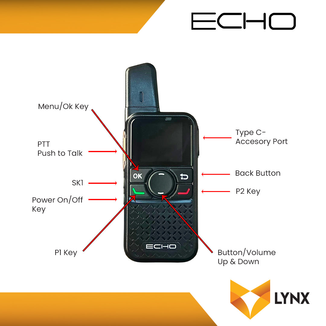 ECHO E10 Two-Way Radio REALPTT (Push-to-Talk) 4G – Lynx Industrial ...